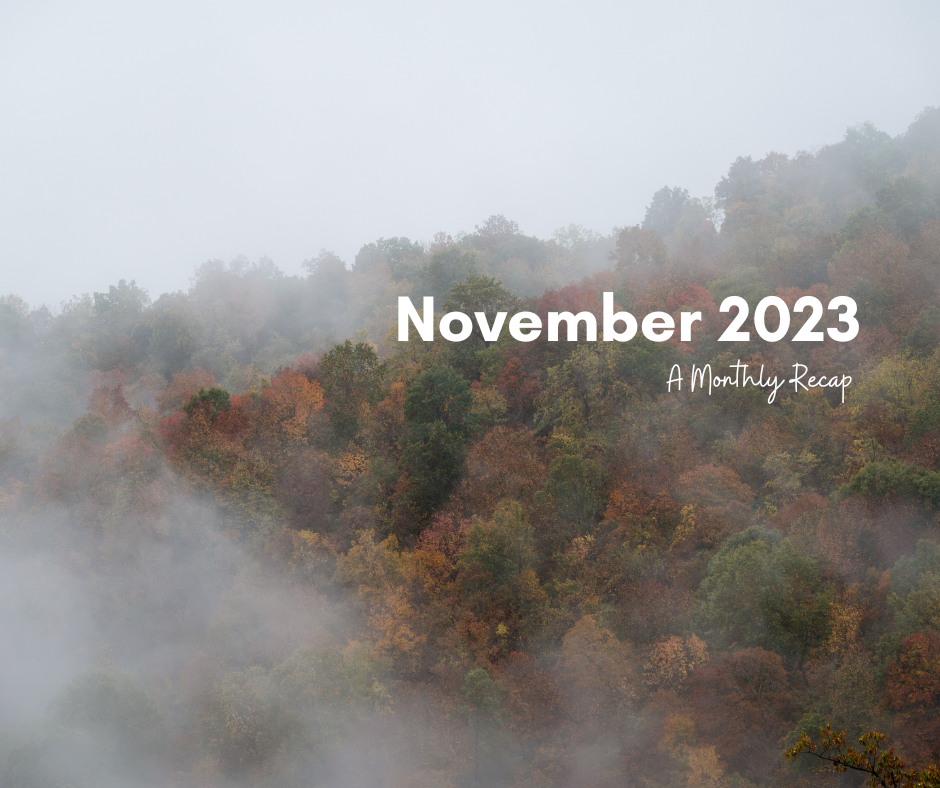 A Monthly Recap: November 2023 - For the Love of Wanderlust